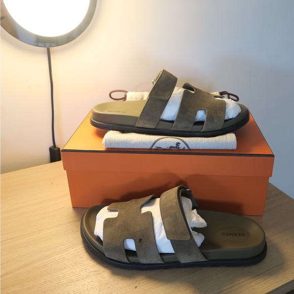 Hermes | Shoes | Hermes Green Chypre Sandal | Poshmark